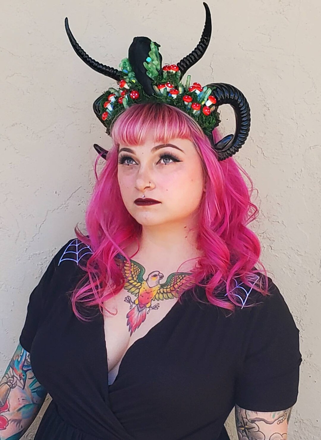 Witch, Halloween, Gothic Horns,666, Oddities - Etsy