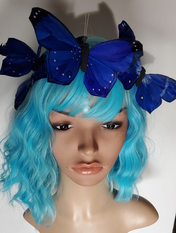 Blue Butterfly Butterfly Crown Blue Butterfly Crown - Etsy