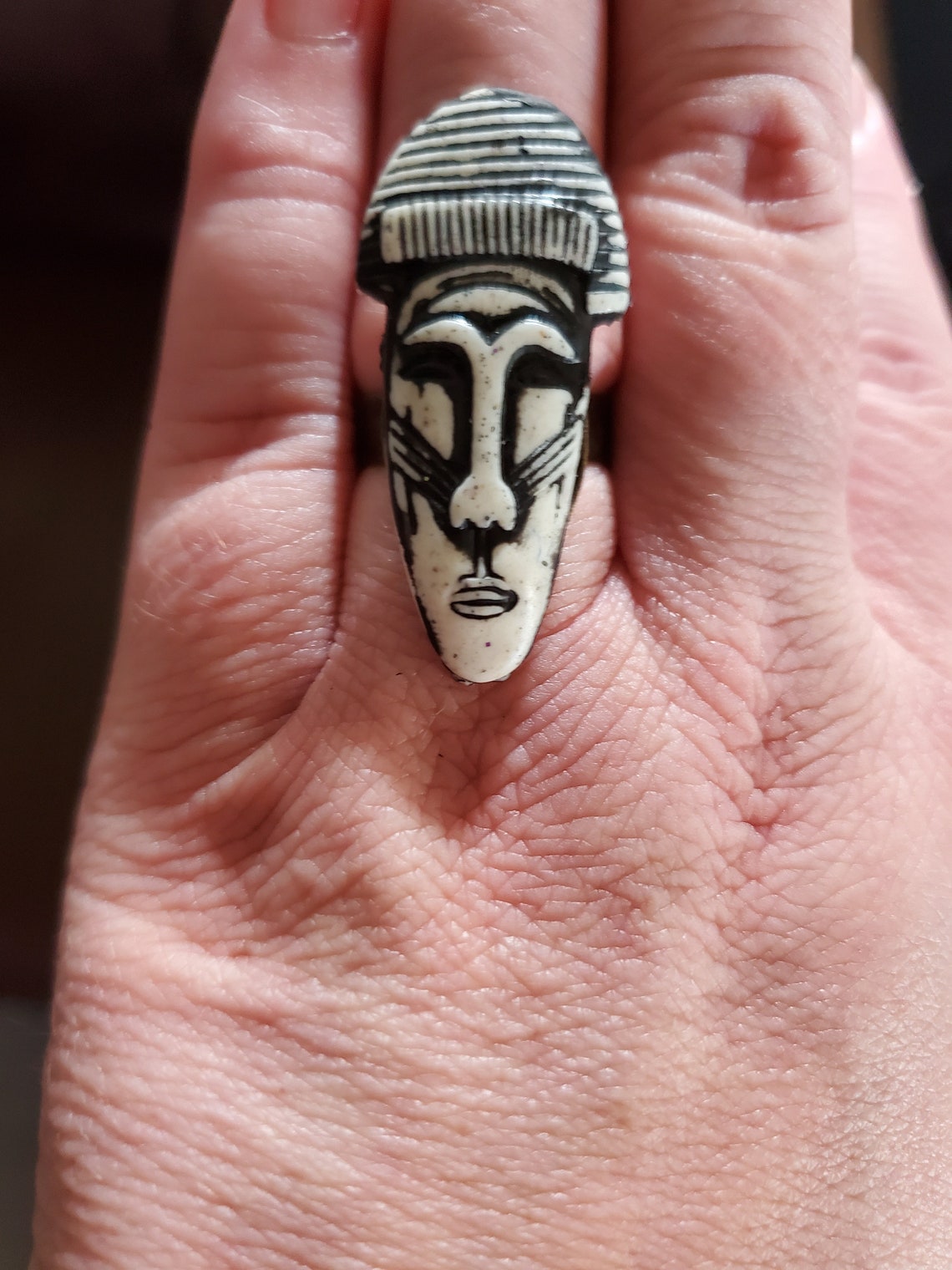 Tiki Ring Tiki Jewelry Tiki Bar Tiki Luau Adjustable Ring | Etsy