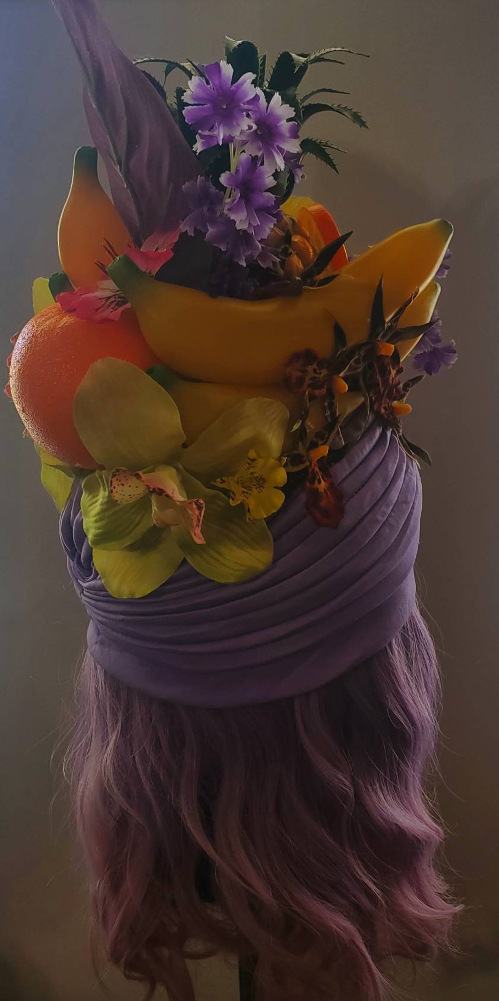Carmen Miranda, Faux Fruit, Fruit Turban, Fruit, Tiki Oasis, Lilac ...