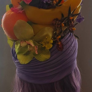 Carmen Miranda, Faux Fruit, Fruit Turban, Fruit, Tiki Oasis, Lilac ...