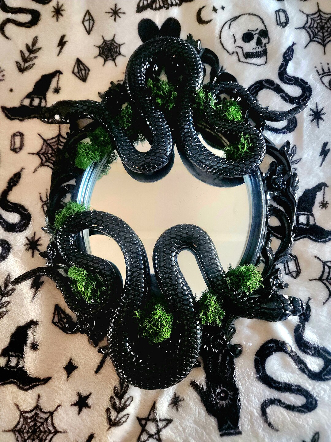 Snake Mirror, Halloween Mirror, Halloween Snake Mirror, Gothic Mirror ...