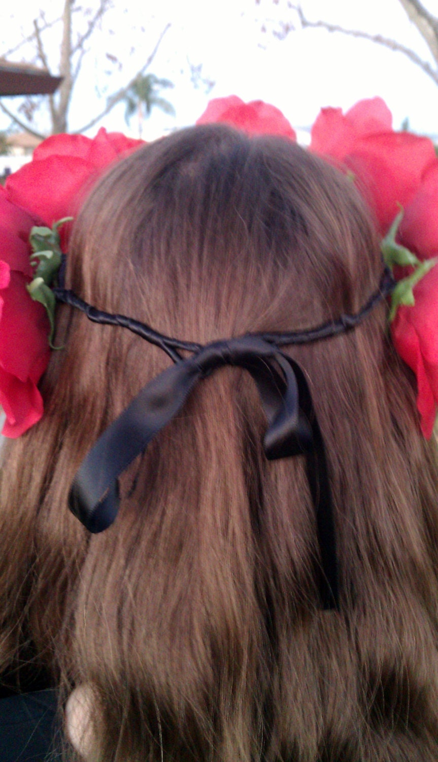 Rose Crown Floral Crown Wedding Wedding Crown Rose Floral | Etsy