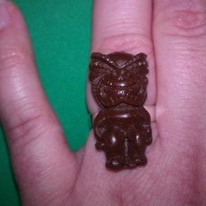 Tiki God Ring, Adjustable, Tiki Ring, Tiki, Ring, on Sale, Brown Tiki ...