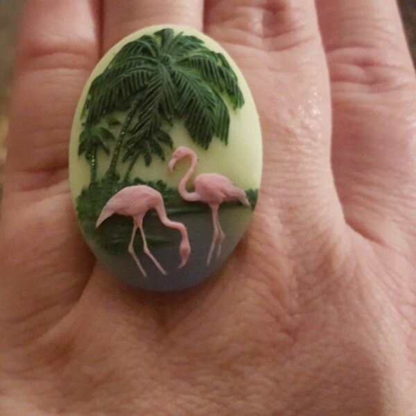 Flamingo Ring - Etsy