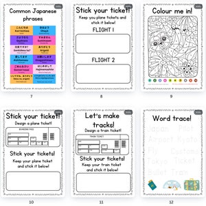 JAPAN Kids Travel Journal Bundle & Activity Book - Holiday Diary ...