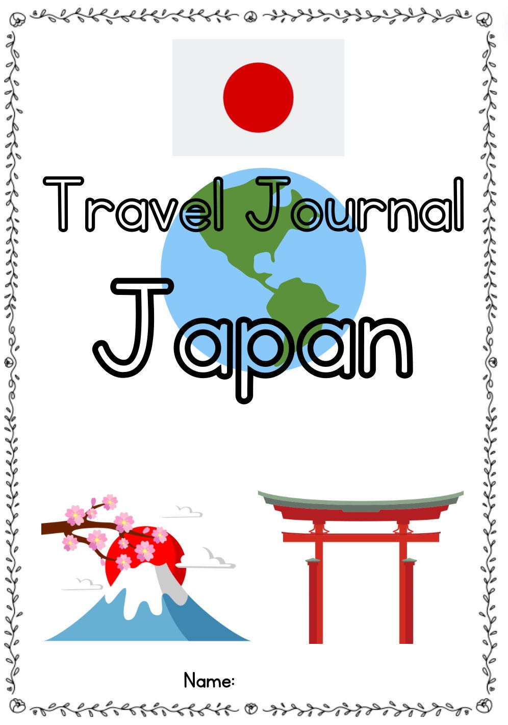 JAPAN Kids Travel Journal Bundle & Activity Book - Holiday Diary ...