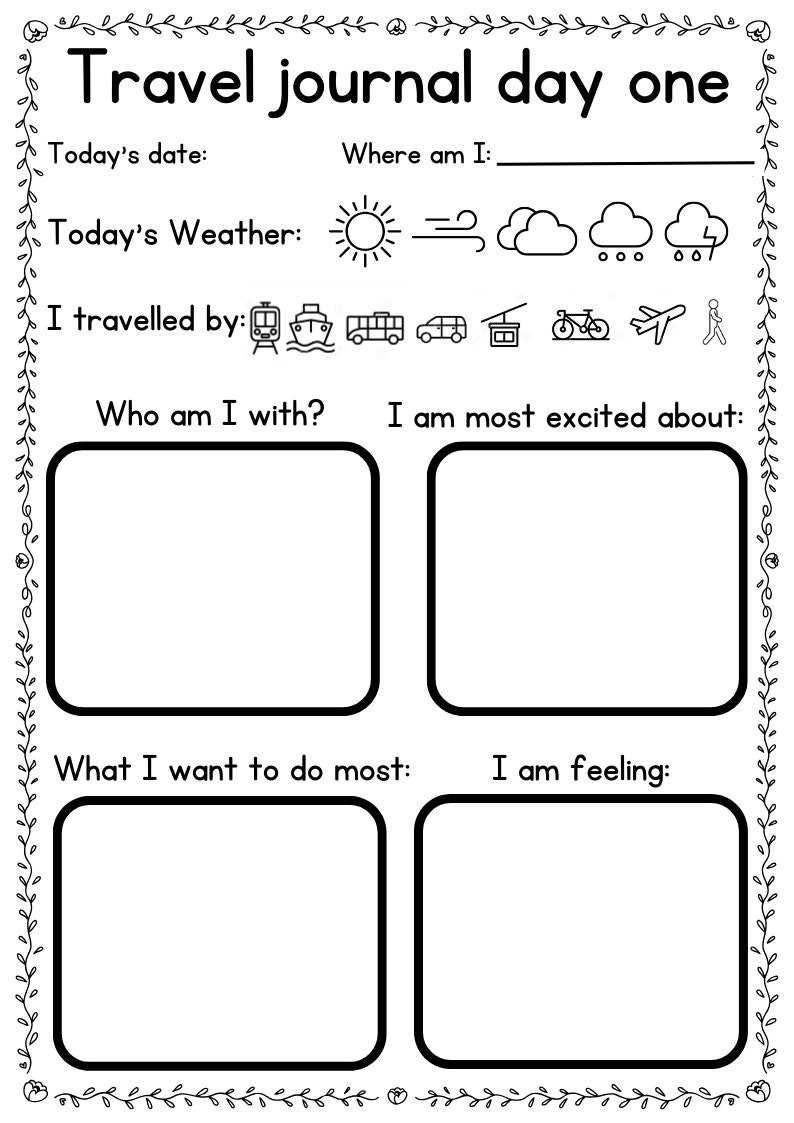 BALI Kids Travel Journal Bundle & Activity Book - Holiday Diary ...