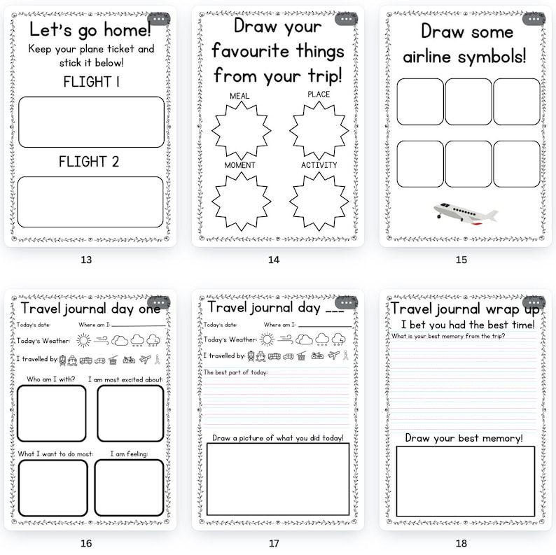 AUSTRALIA Kids Travel Journal Bundle & Activity Book - Caravan Diary ...