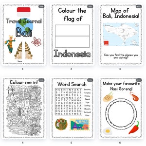 BALI Kids Travel Journal Bundle & Activity Book - Holiday Diary ...