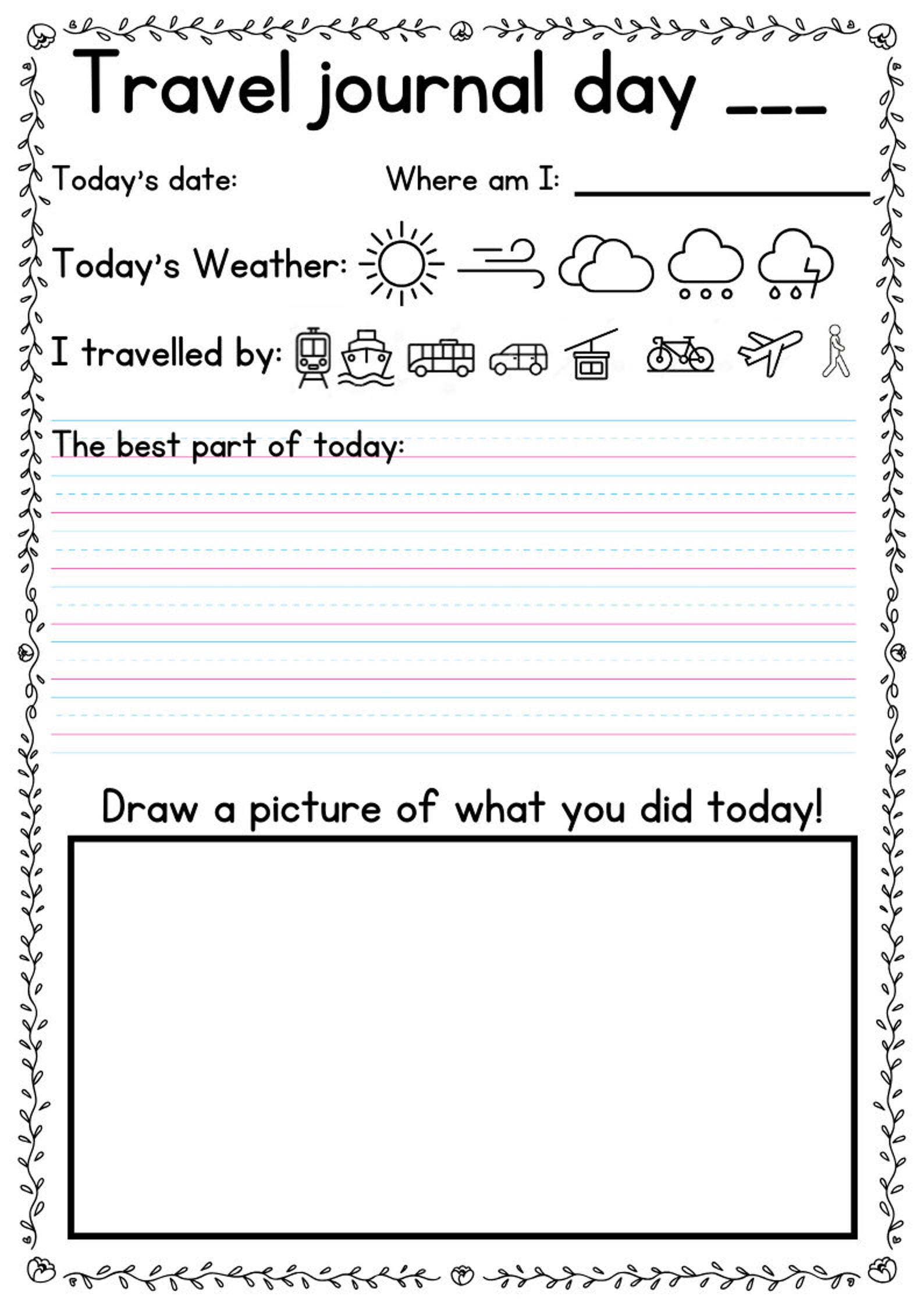 AUSTRALIA Kids Travel Journal Bundle & Activity Book - Caravan Diary ...