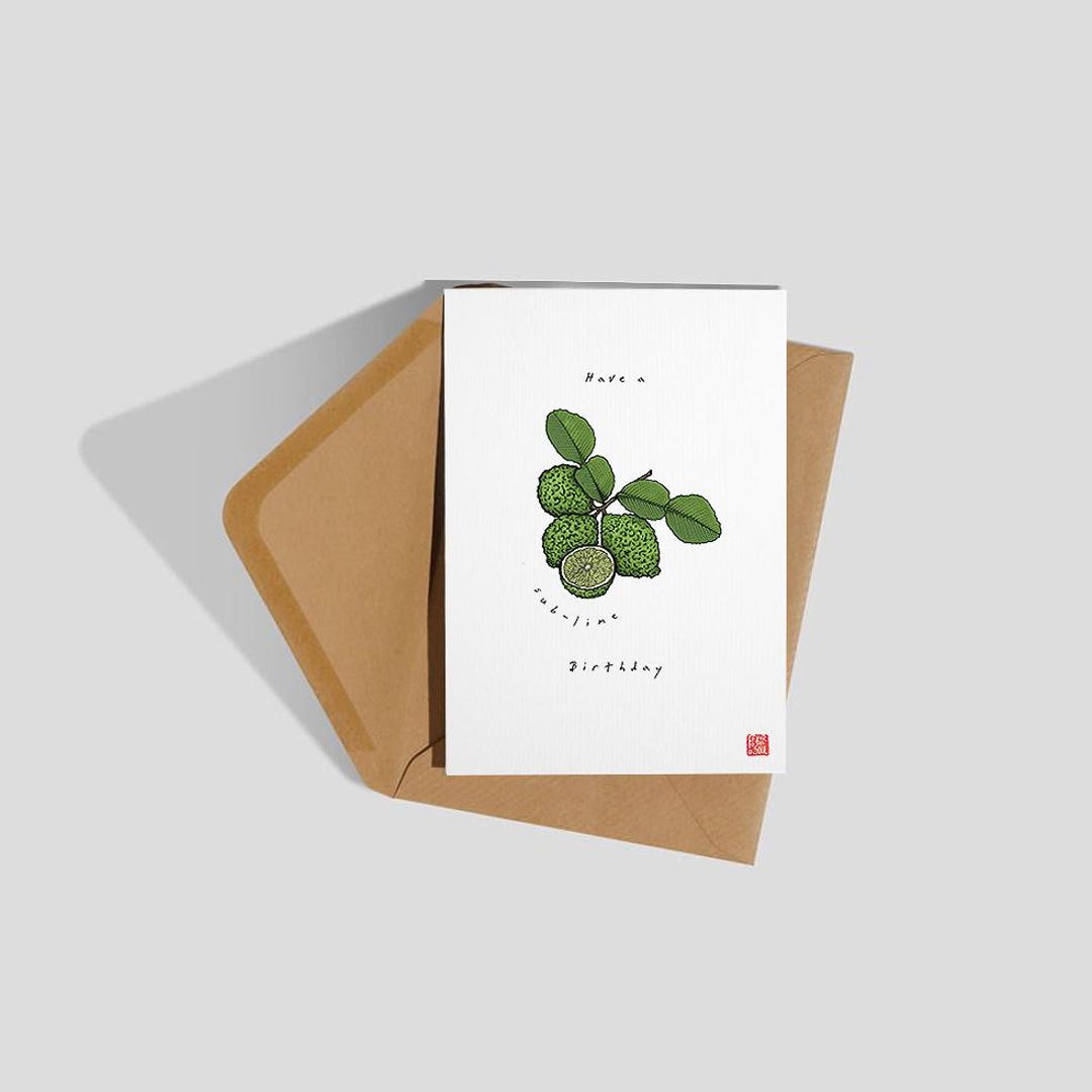 Have a Sub-lime Birthday - Birthday Card | Food Pun, Punny, Greetings ...