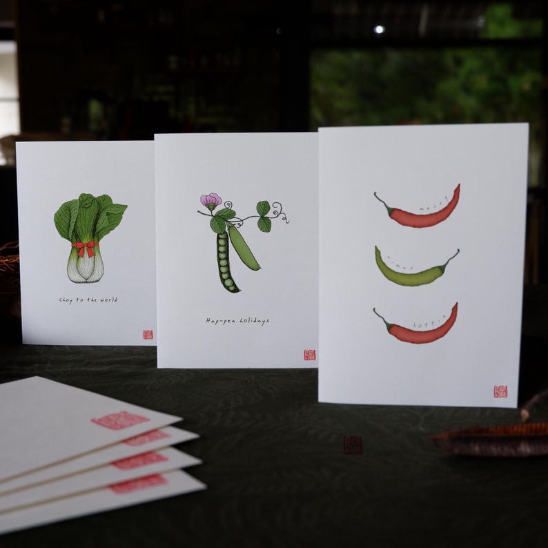 Jingle Bells Bell Pepper Greeting Card: Festive Christmas Food Pun - Etsy