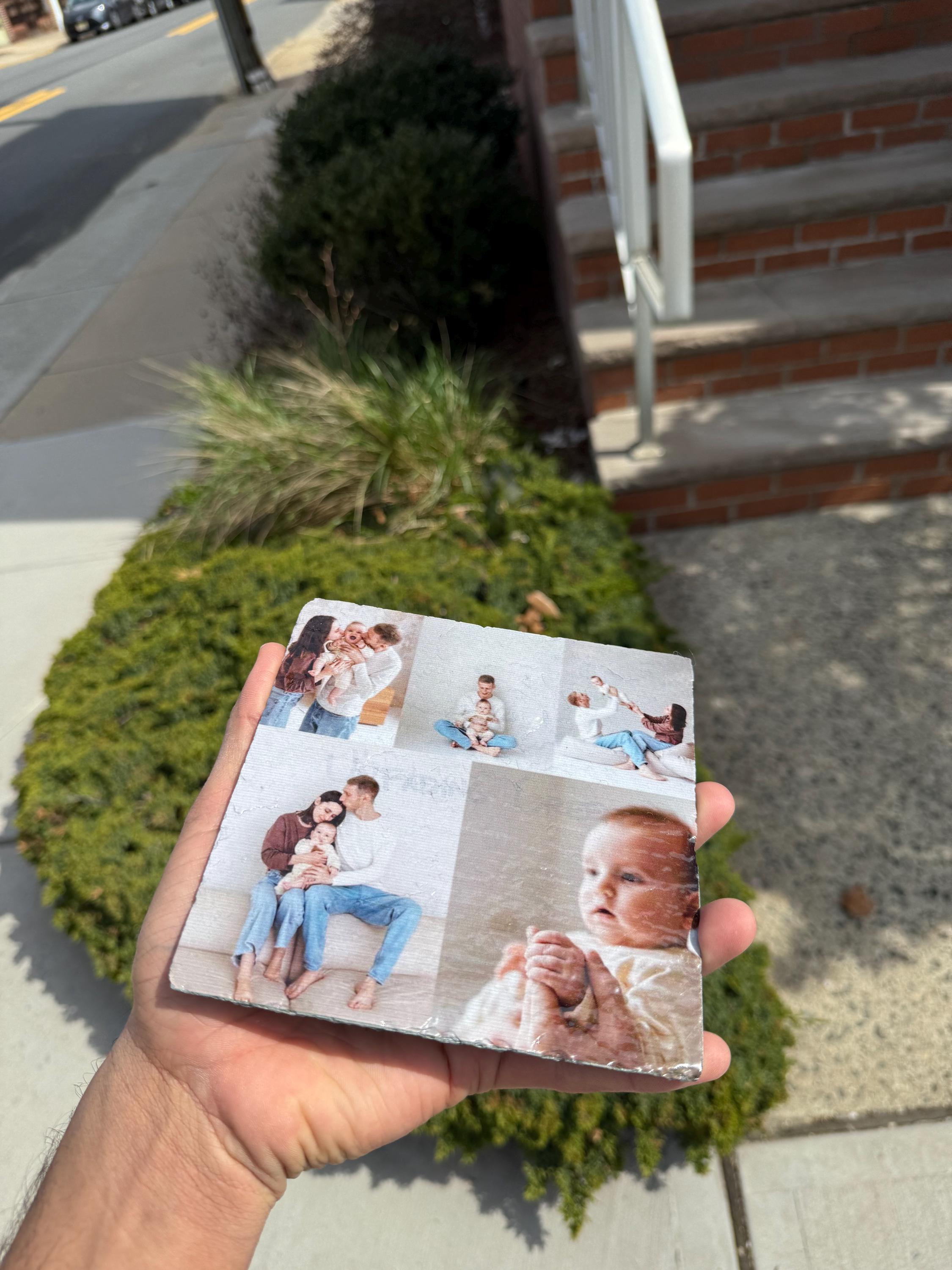 Photo Grid Slate, Personalized Photo Slate, Multiple Photo Slate ...