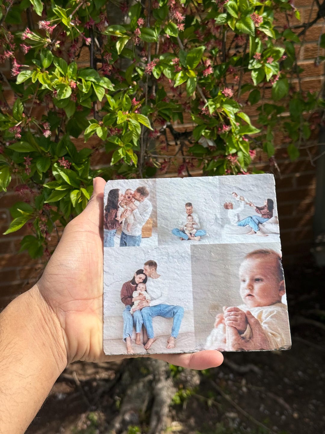 Photo Collage on Stone, Customized Photo Slate, Printed Photo Slate ...