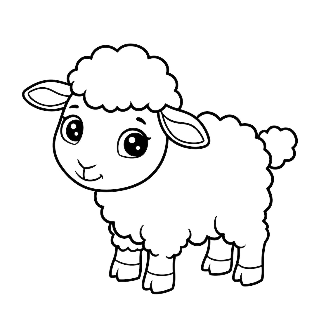50 Farm Animal Coloring Pages. Baby Animals. Fun Kids Activity - Etsy