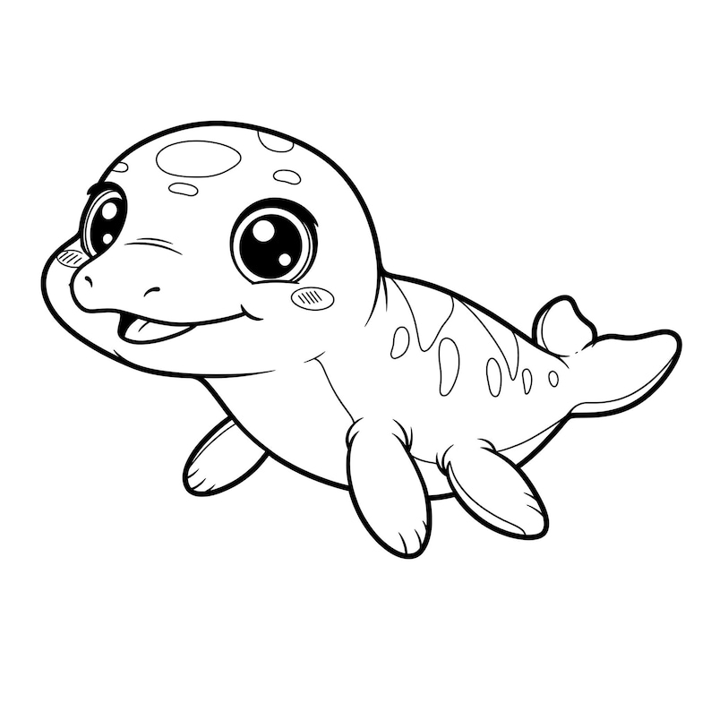 50 Baby Dinosaurs Coloring Pages. Baby Animals. Fun Kids Activity - Etsy