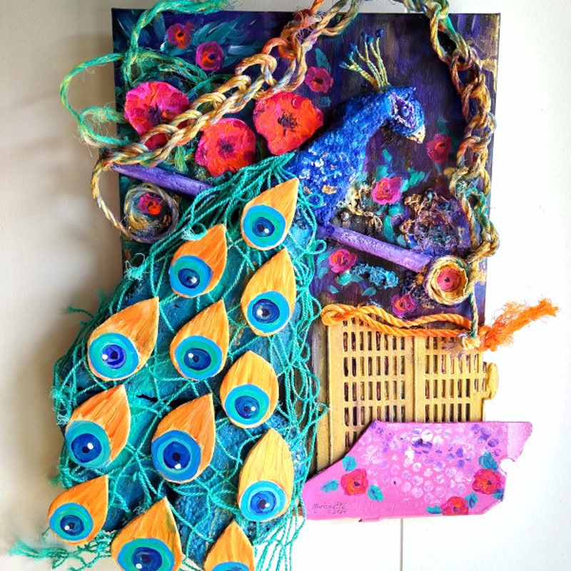 Marine Debris Art - Etsy