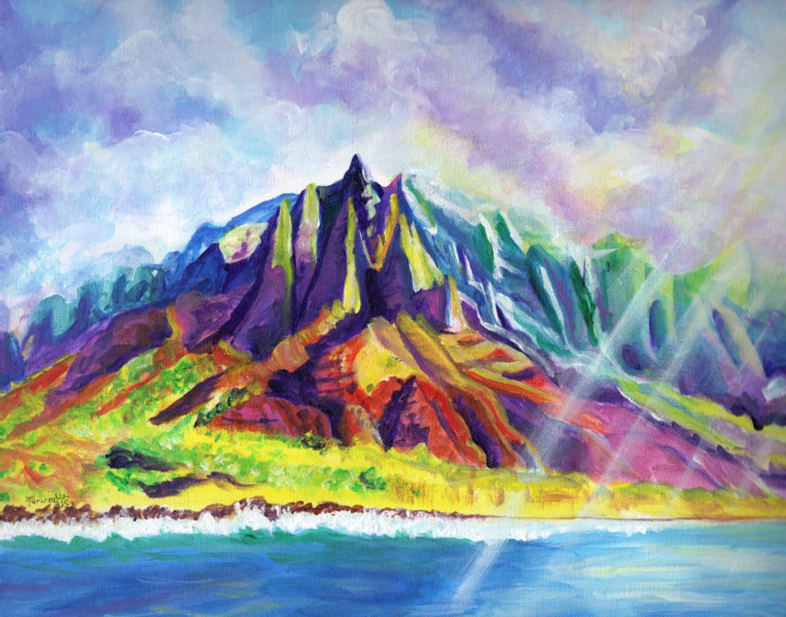 Kauai Na Pali Coast Art Print - Etsy