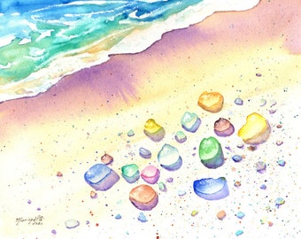 Whimsical Beach Art - Etsy