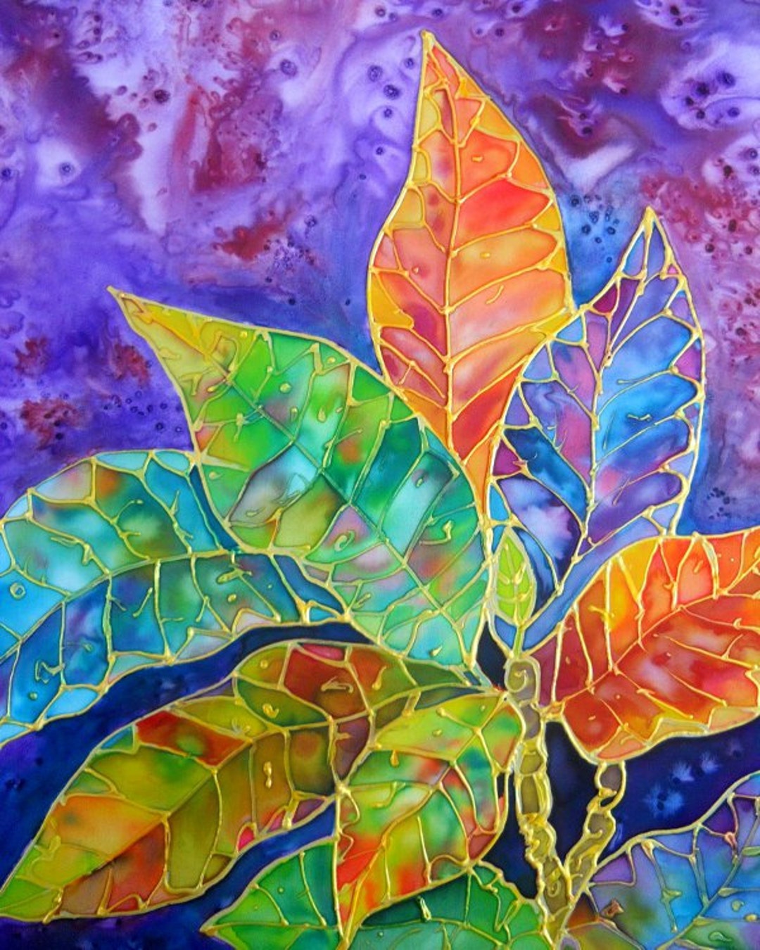 Croton Tropical Leaves, Croton Print, Colorful Leaves, Tropical Plants ...