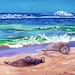 Hawaiian Monk Seals, Original Acrylic Painting, Hawaii Wall Art, Kauai ...