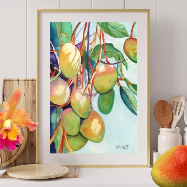 Mango Print - Etsy
