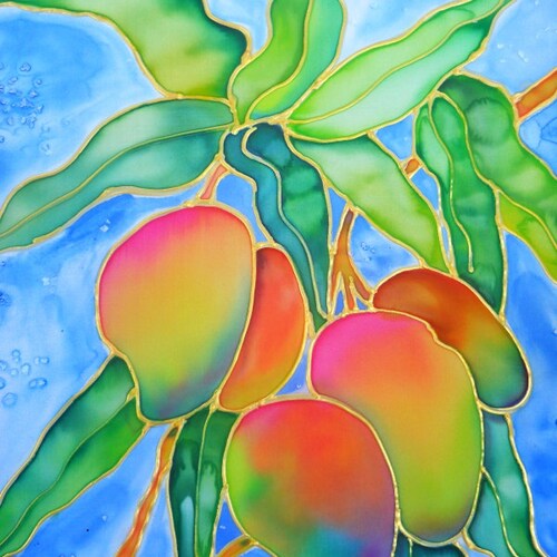 Mango Art Hawaiian Mangoes Mango Print Hawaiian Fruit - Etsy