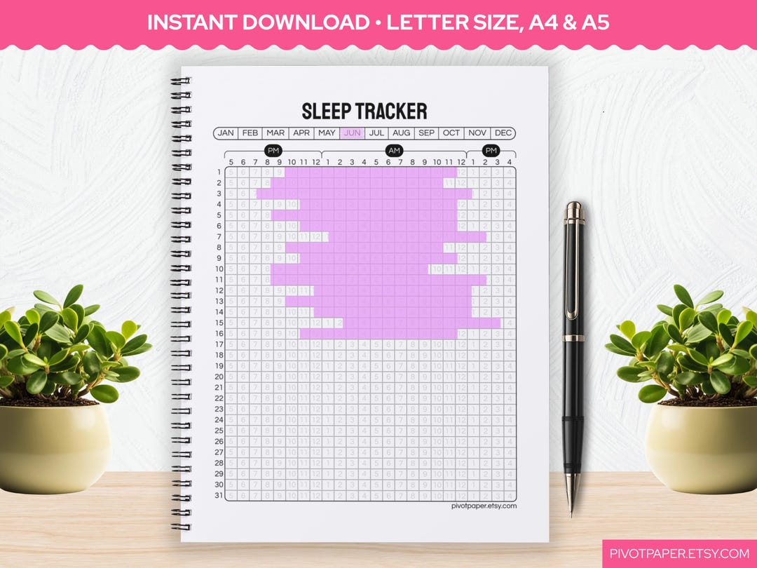 24 Hour Sleep Tracker Printable, A4 A5 Letter (PDF) - Etsy UK