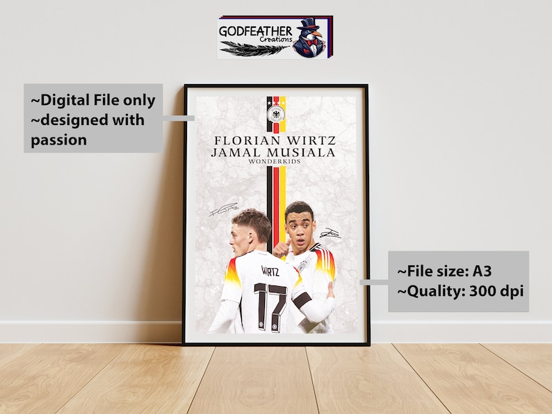 Florian Wirtz and Jamal Musiala, Germany, DFB, Printable Sport Wall ...
