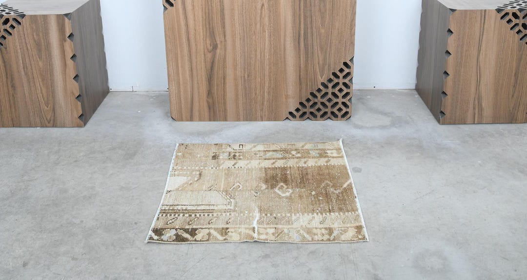2x2 Turkish Rug,handmade Square Rug,small Oushak Rug,vintage Small Rug ...