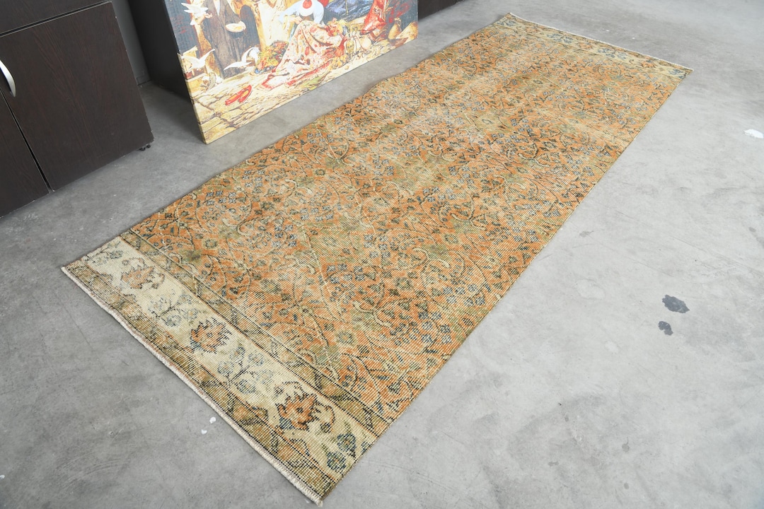 3x8 Turkish Runner,vintage Runner 3x8,wool Runner,3x8 Hallway Rug ...