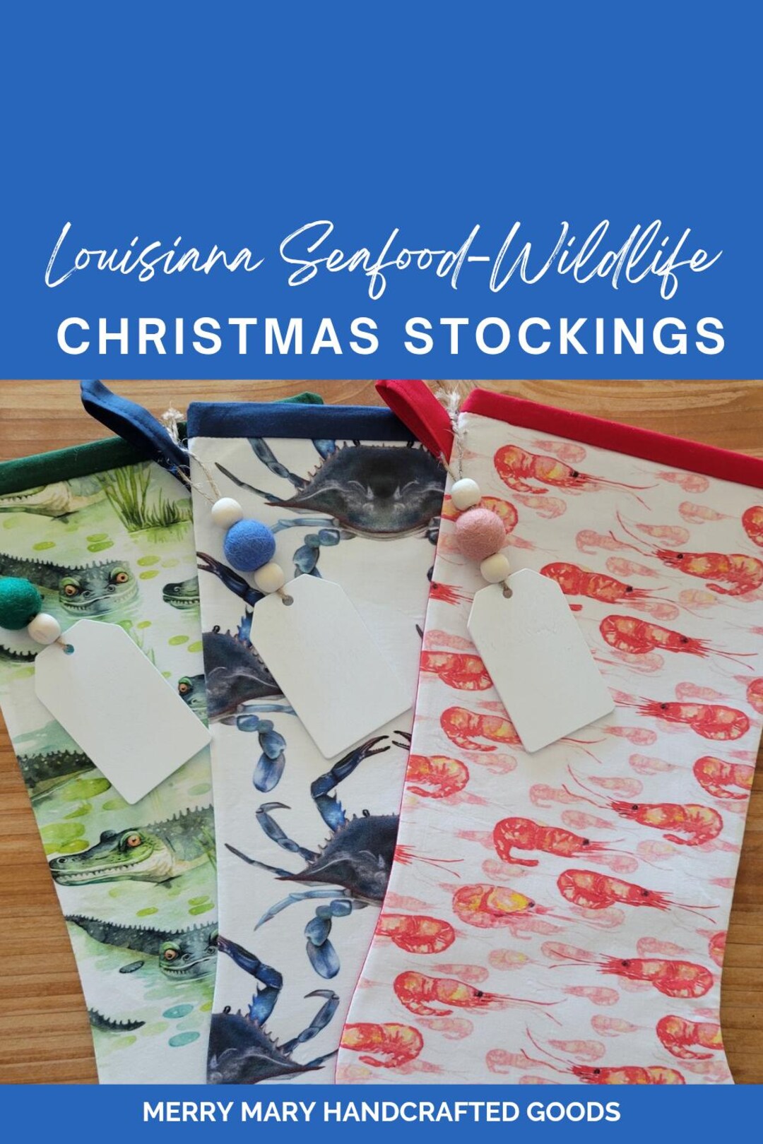 Louisiana Seafood-wildlife Christmas Stockings, 8 Designs! - Etsy