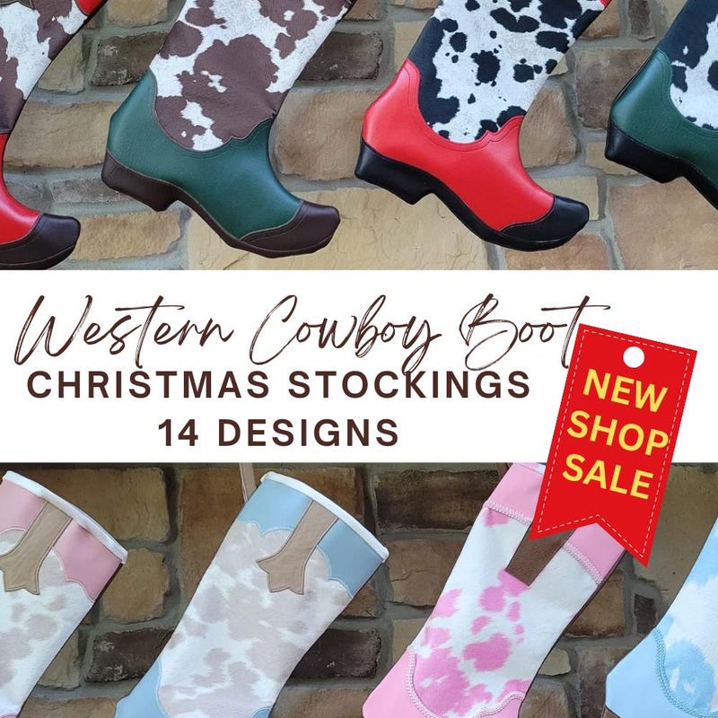 Cowboy Boot Stocking - Etsy