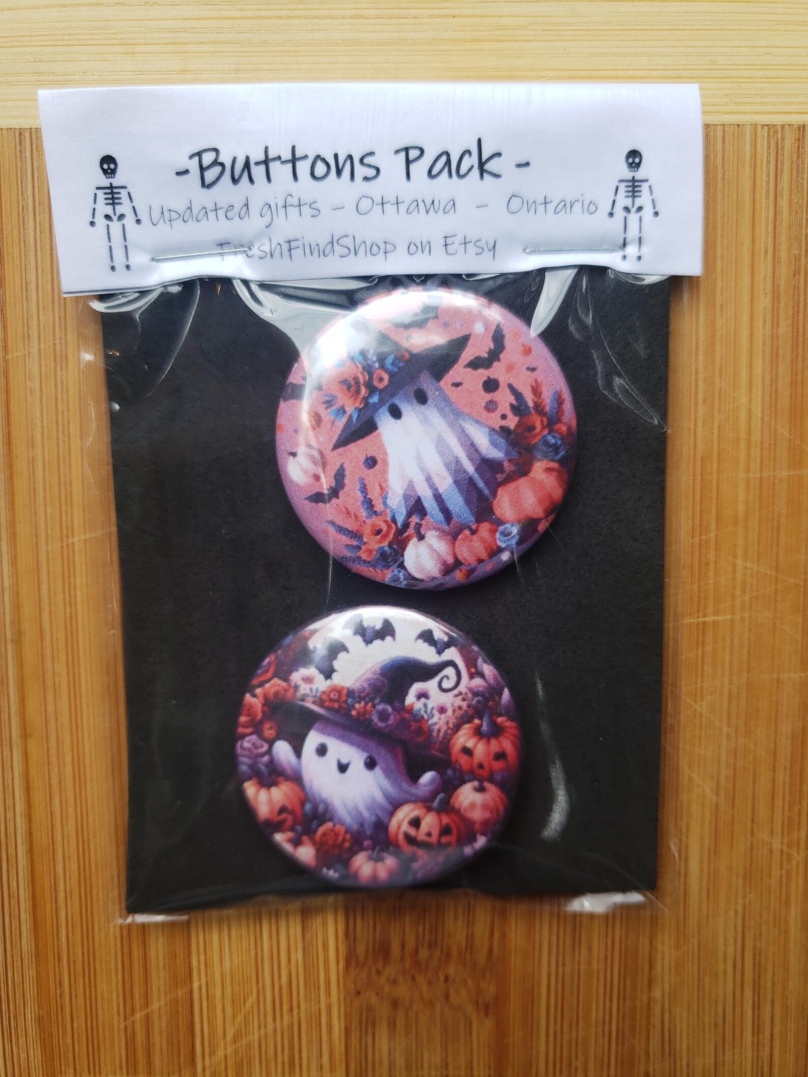 Halloween Buttons, Cute Spooky Buttons Pins, Pinback Buttons Black Cat ...