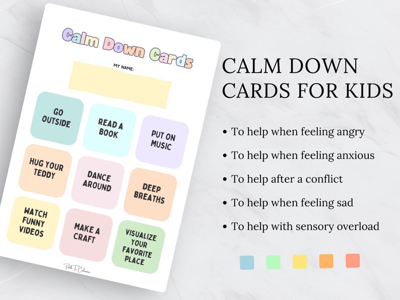 Kids Emotion Cards, Calm Down Corner, Emotions Poster, Feelings Poster ...