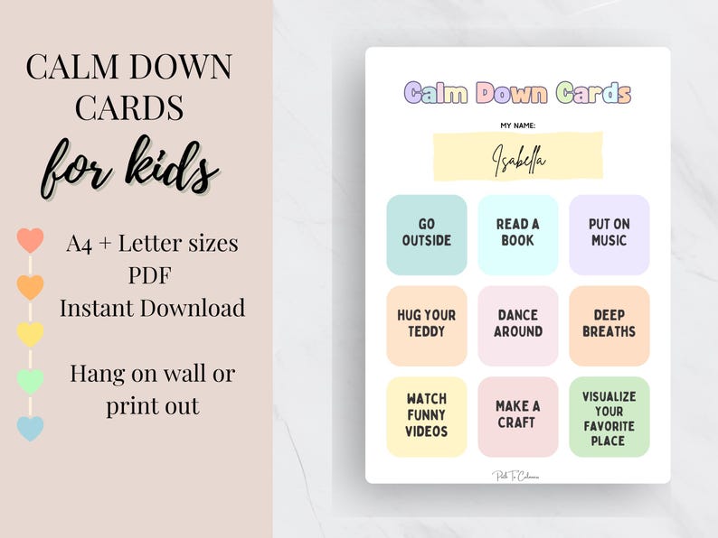 Kids Emotion Cards, Calm Down Corner, Emotions Poster, Feelings Poster ...