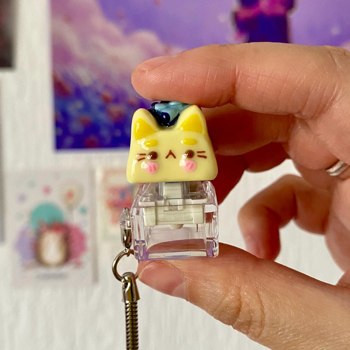Kawaii Keycap Clicker Toy, Handmade Clicker Toy, Artisan Keycap ...