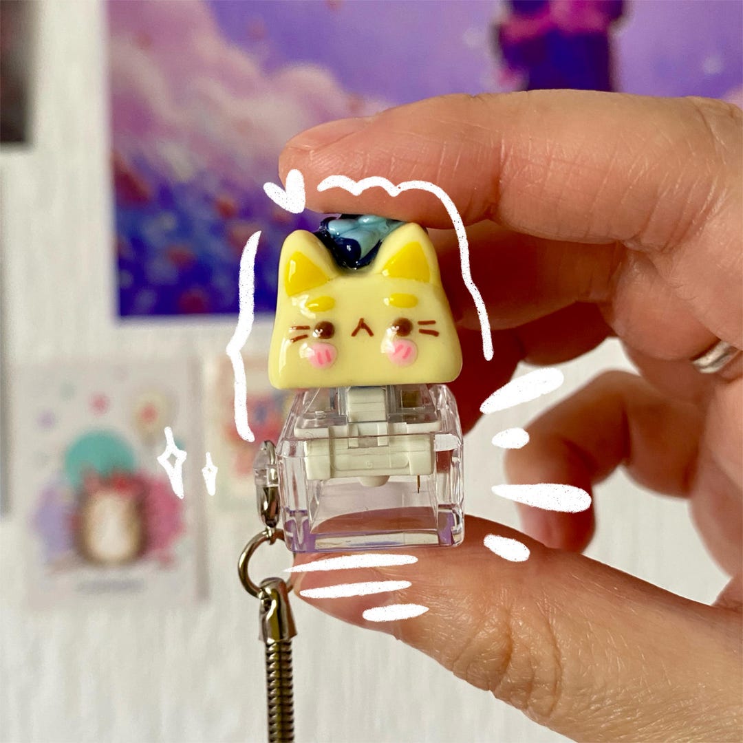 Kawaii Keycap Clicker Toy, Handmade Clicker Toy, Artisan Keycap ...