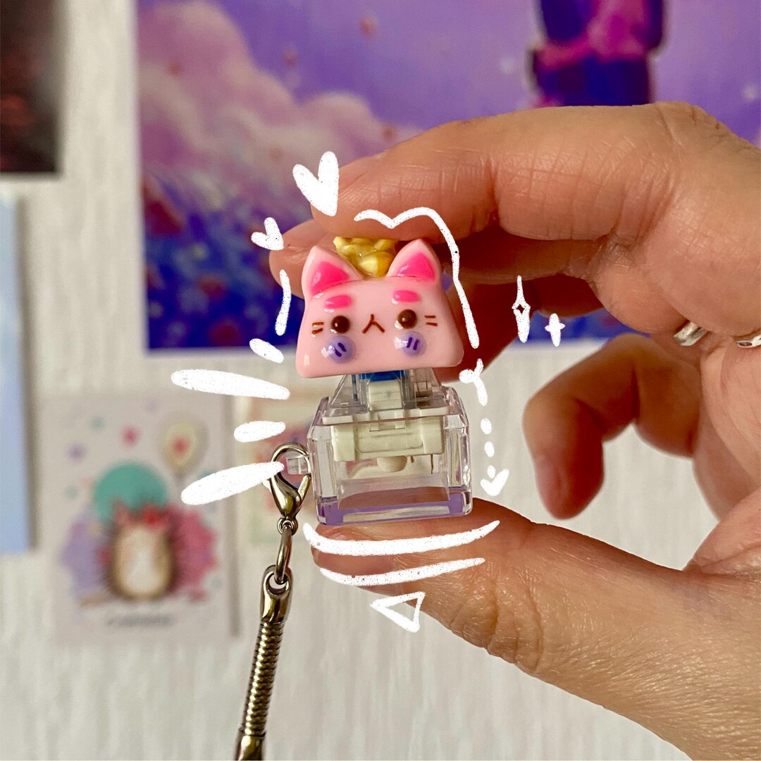 Kawaii Keycap Clicker Toy, Handmade Clicker Toy, Artisan Keycap ...