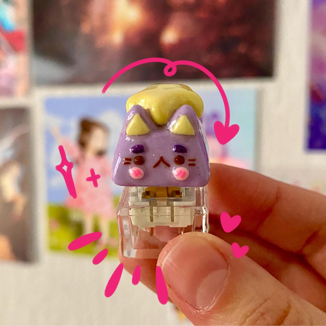 Kawaii Keycap Clicker Toy, Handmade Clicker Toy, Artisan Keycap ...