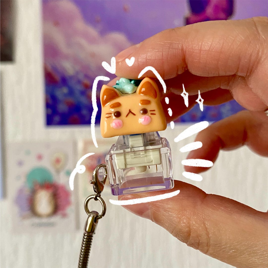 Kawaii Keycap Clicker Toy, Handmade Clicker Toy, Artisan Keycap ...