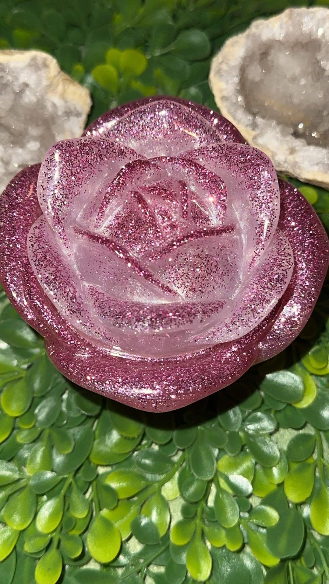 Epoxy Rose Jar With Lid - Etsy
