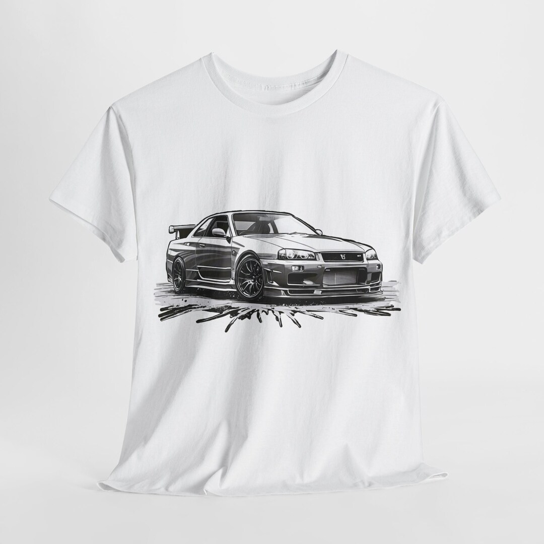 JDM Nissan Skyline GTR R34 T-shirt Perfect for Car Enthusiasts and ...