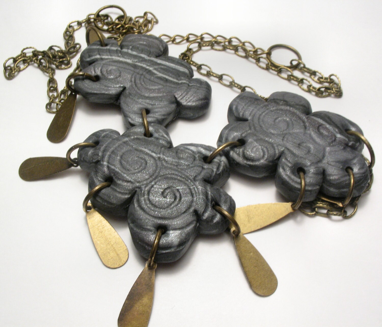 Thunderstorm Cloud Necklace - Raincloud Jewelry - Etsy