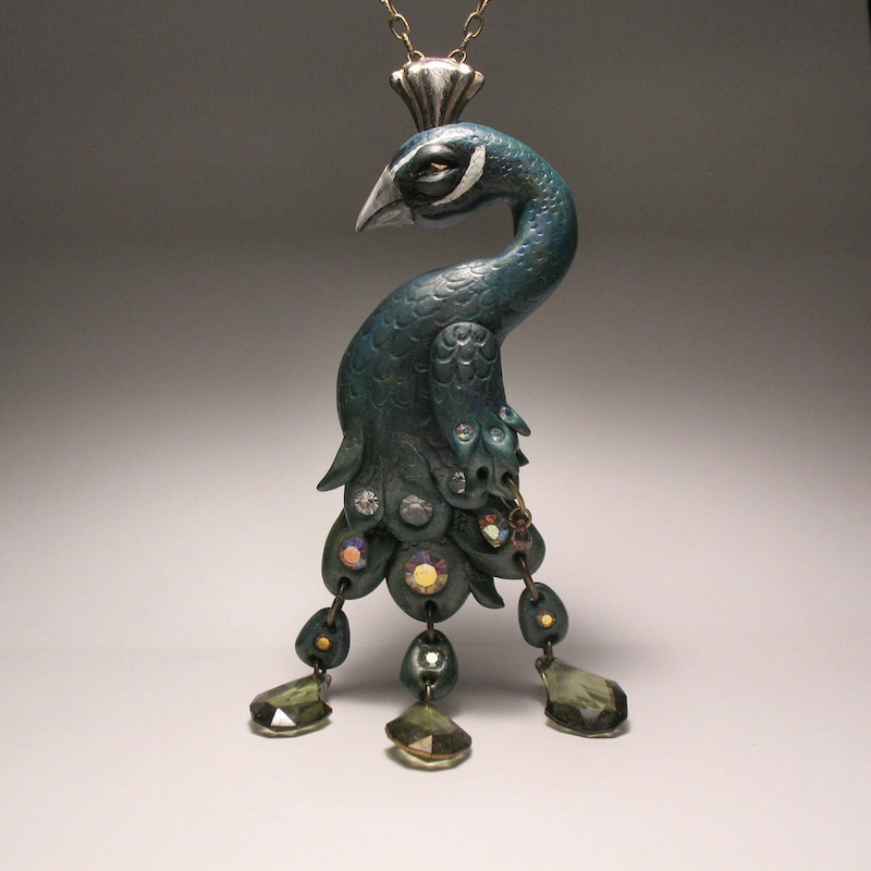 Polymer Clay Peacock - Etsy