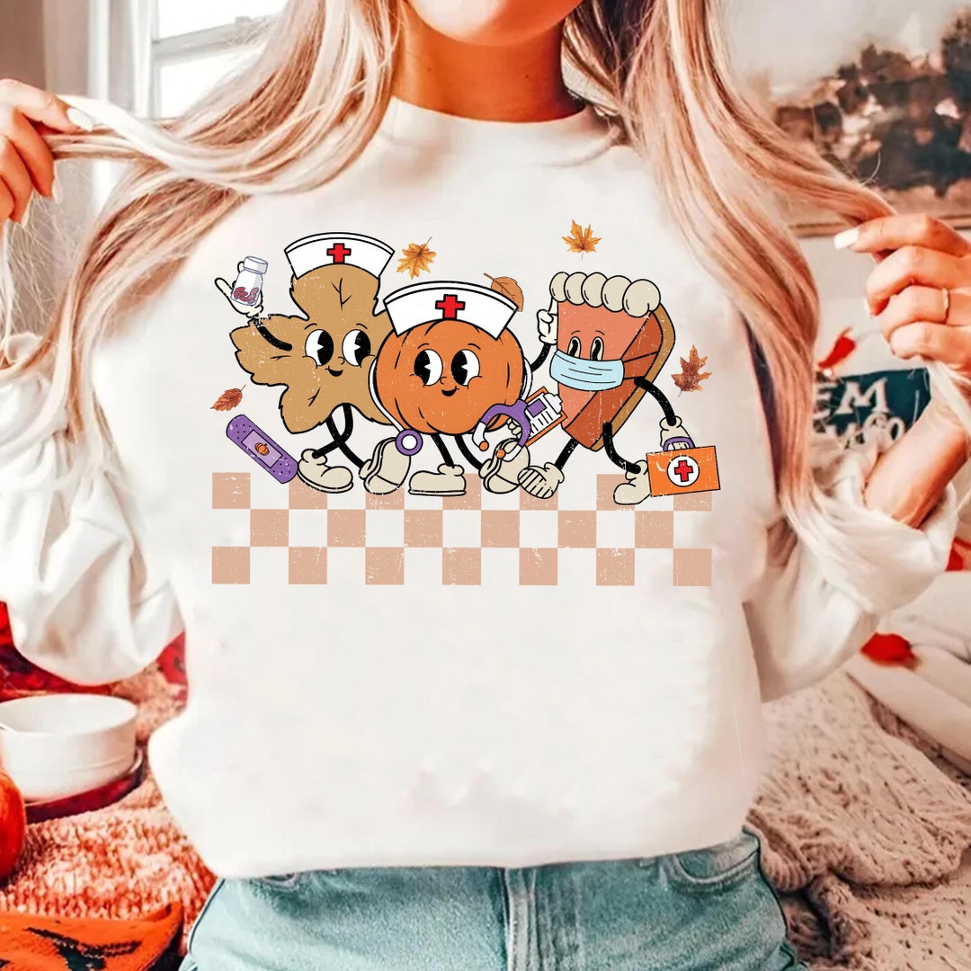 Nurse Thanksgiving Shirt, Thankful Nurse Shirt, Funny Nurse Comfort ...