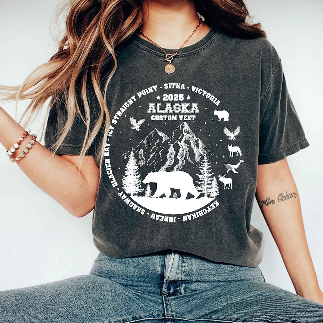 Custom Alaska Shirt, Personalized Alaska Cruise Shirt, 2024 Alaska ...