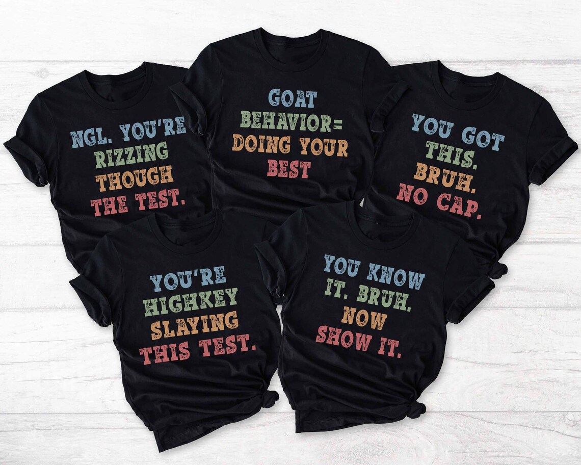 Matching State Testing Shirts Teacher Test Day Shirt, Gen Z Testing Day ...