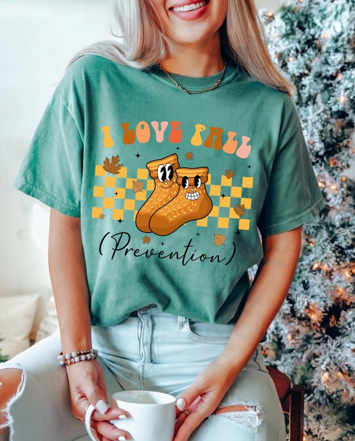 I Love Fall Prevention Comfort Colors Shirt, Thanksgiving Nurse, Fall ...